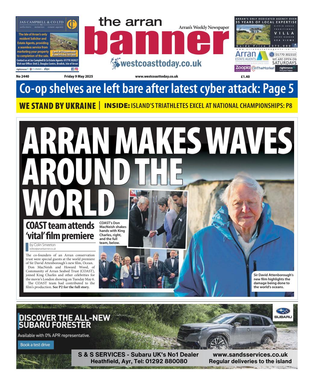 Arran Banner Magazine - Friday, May 09, 2025 Back Issue