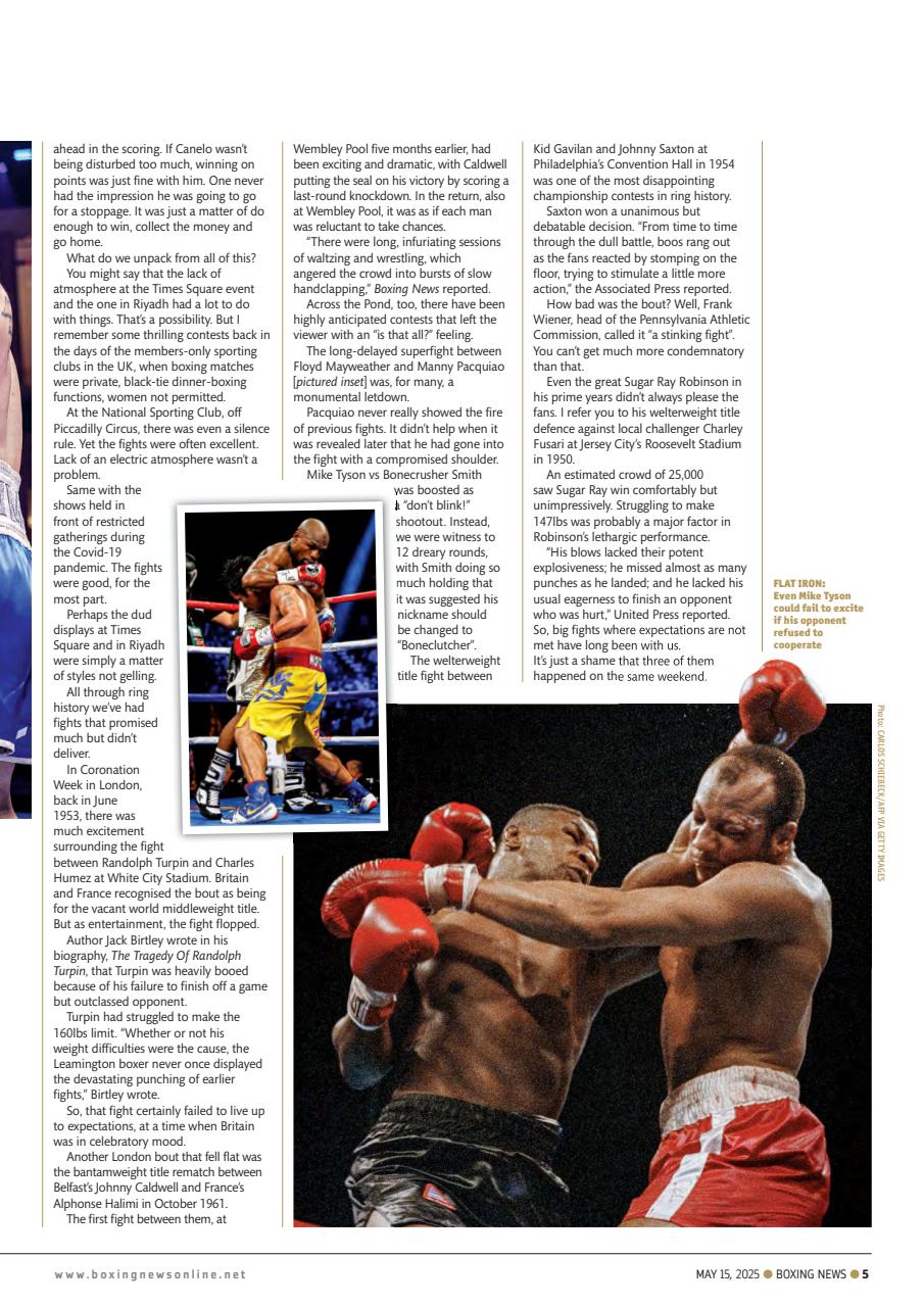 Boxing News Magazine Subscriptions and May 15 2025 Issue