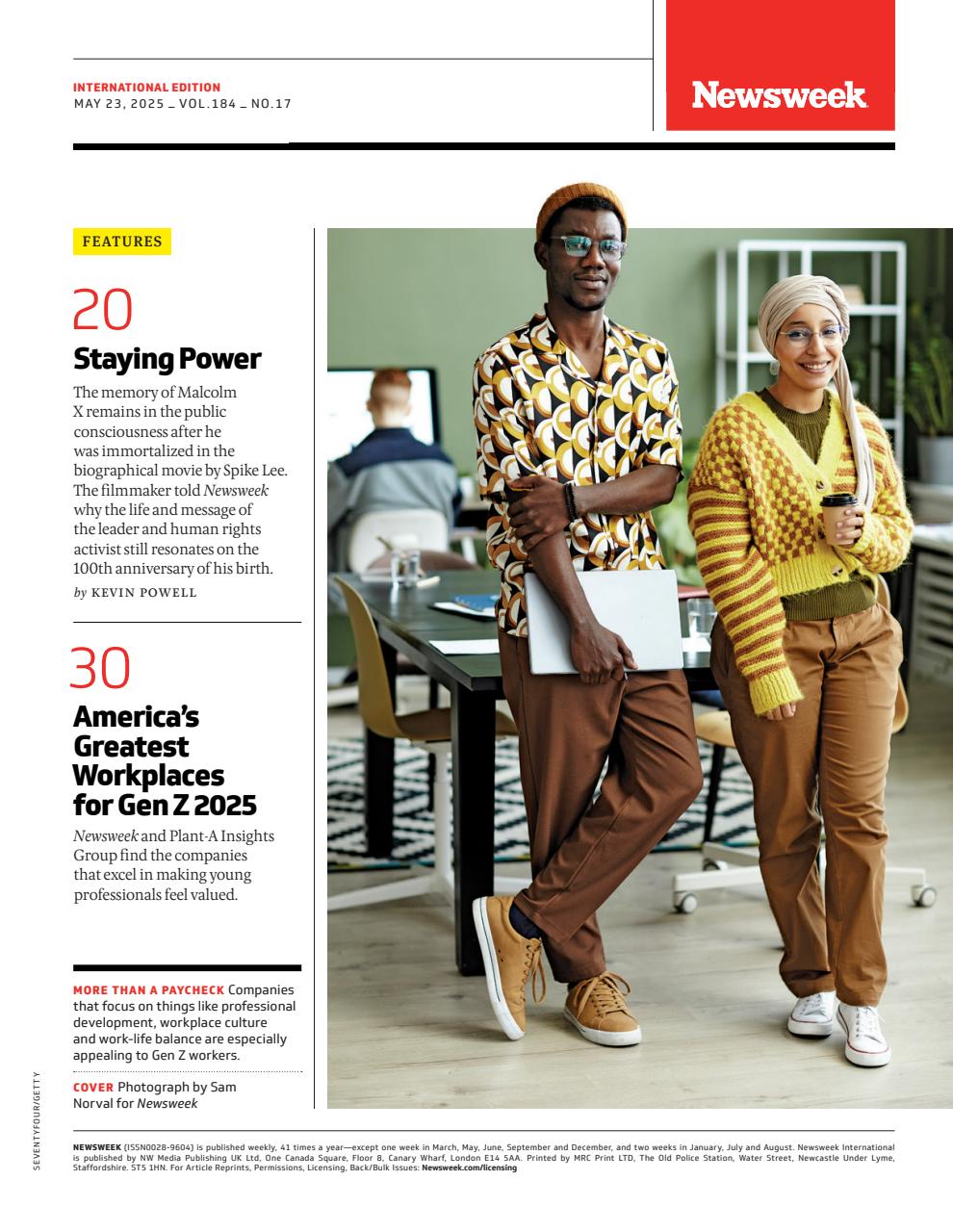 Newsweek International Magazine Subscriptions and 23-May-2025 Issue