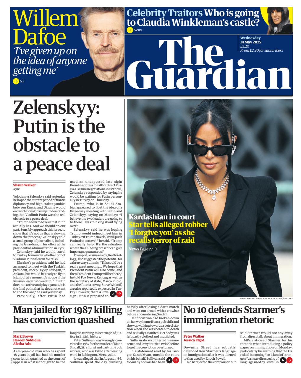 The Guardian Newspaper - Wednesday, 14 May 2025 Back Issue