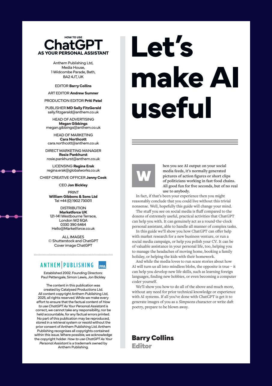 Anthem Tech Guides Magazine - How To Use ChatGPT As Your Personal Assistant Back Issue