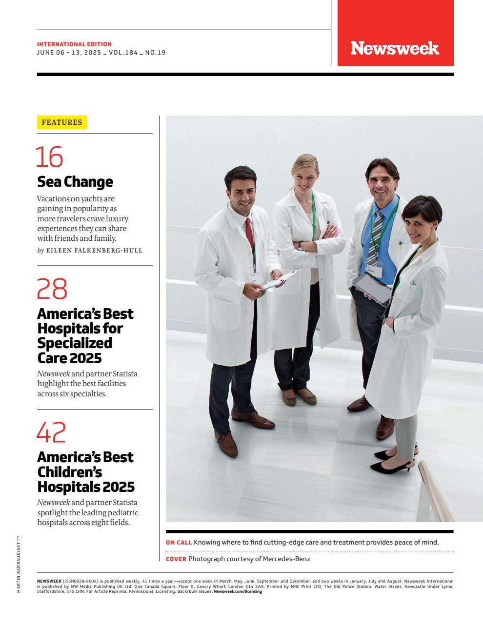 Newsweek International Magazine Subscriptions and June 6-13, 2025 Issue