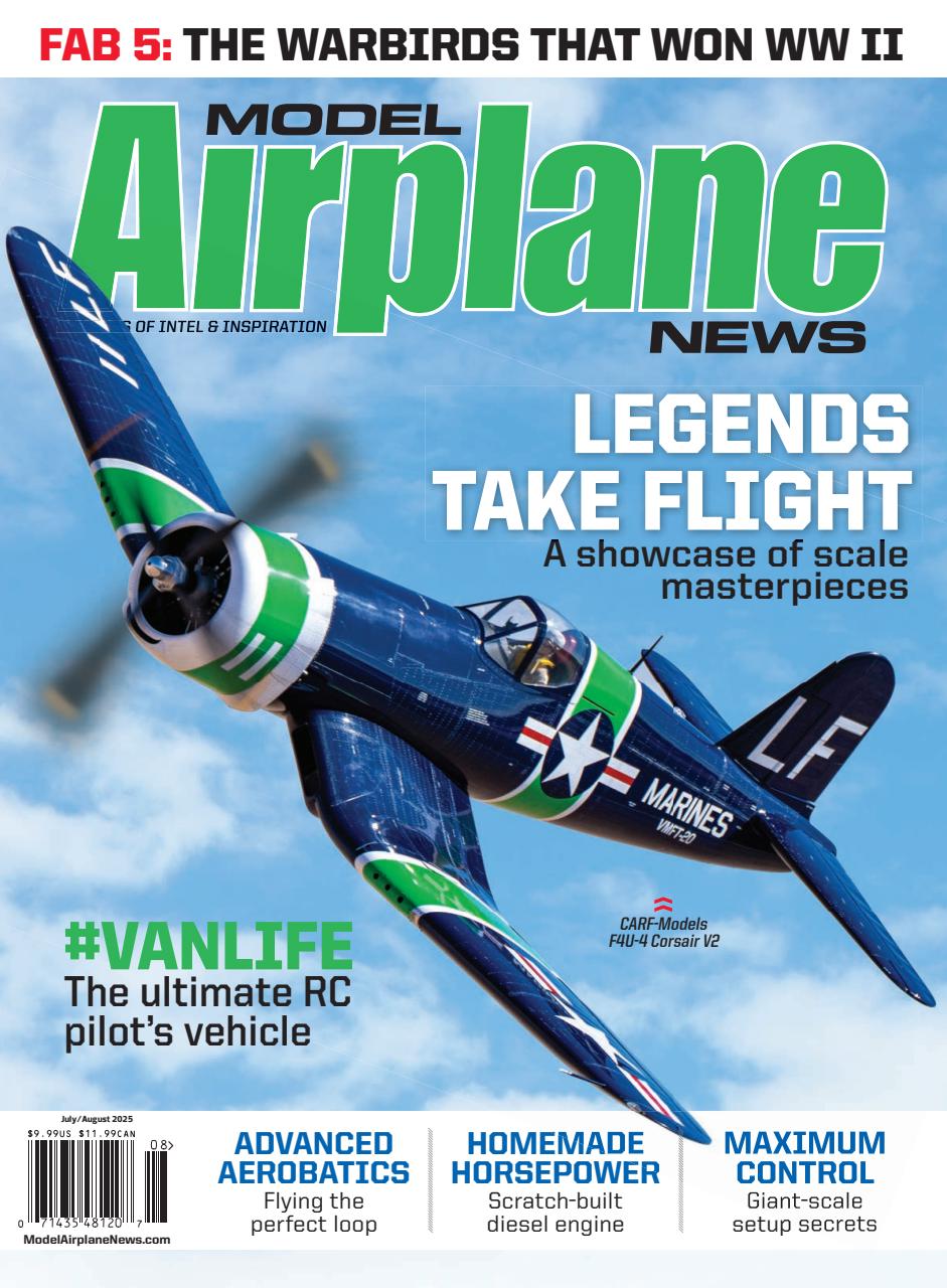 Model Airplane News Magazine Subscriptions and July / August 2025 Issue