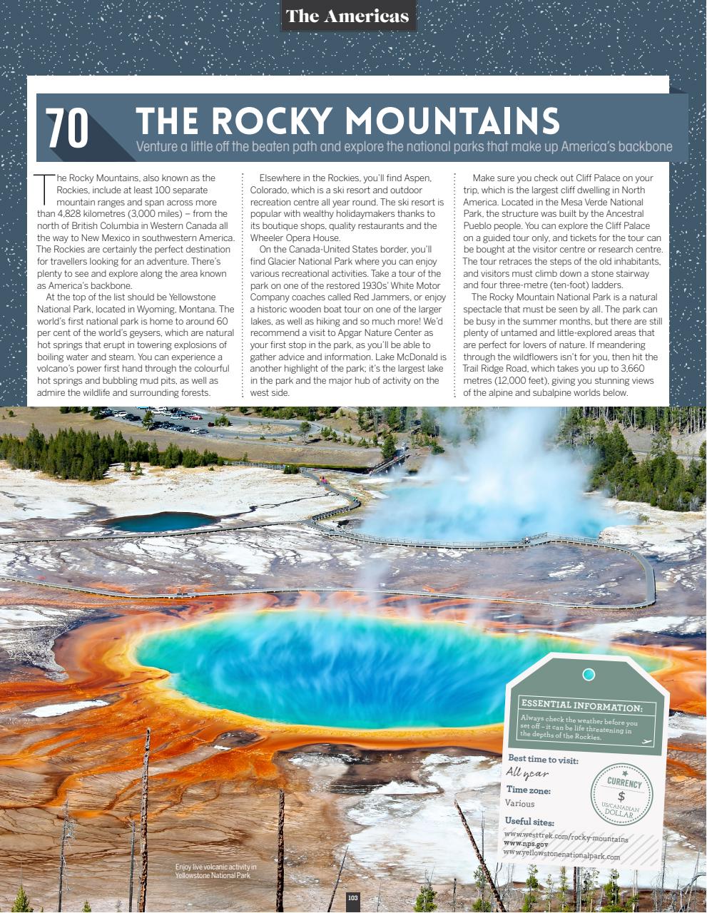 Lifestyle Bookazine - 101 Places To Visit Before You Die Twelfth ...