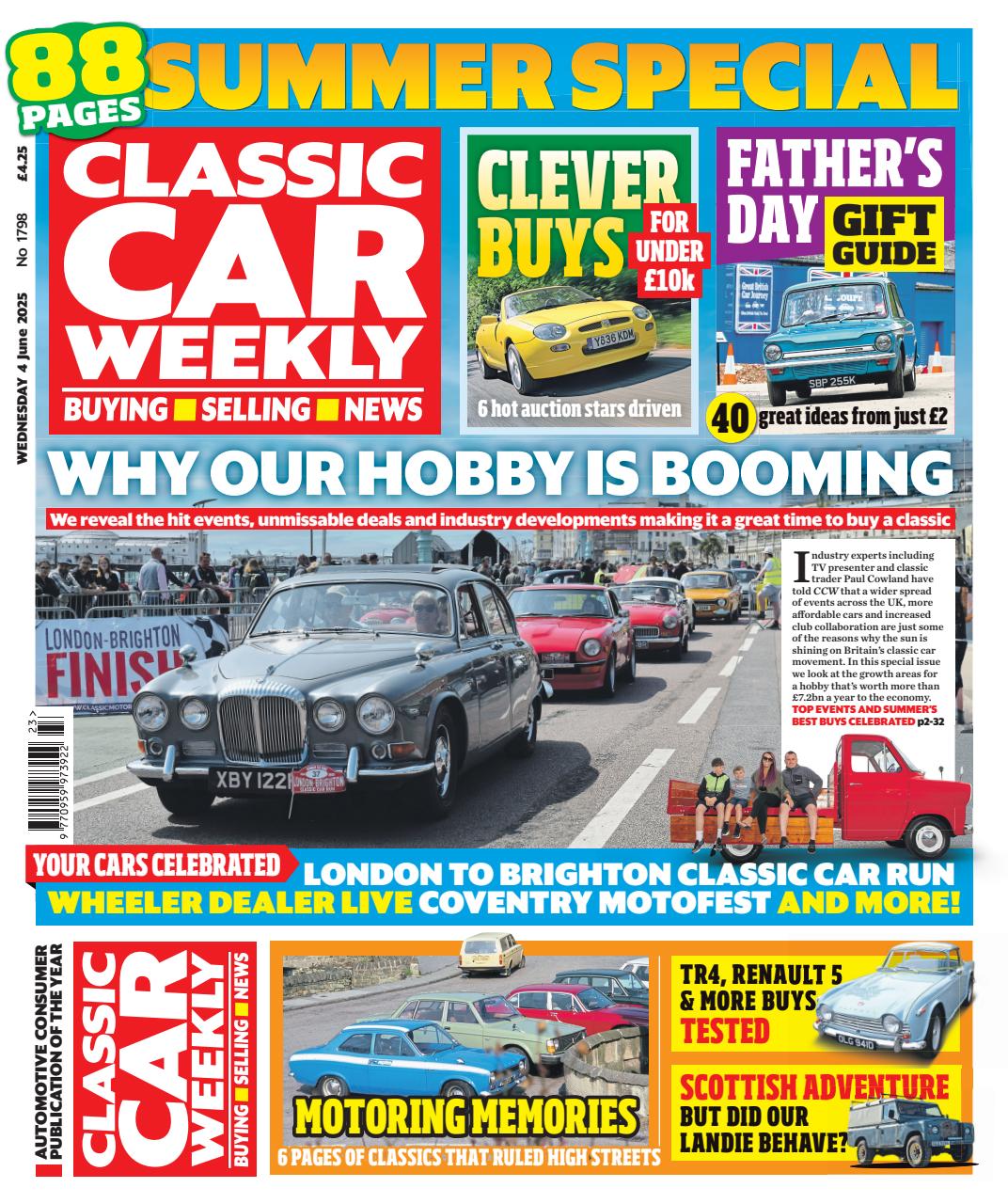 Classic Car Weekly Magazine - 4-Jun-2025 Back Issue