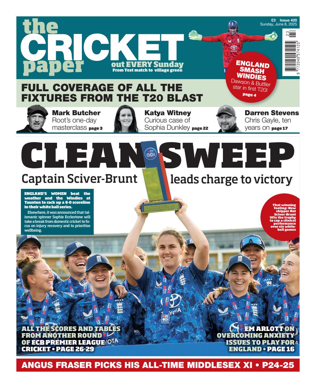 The Cricket Paper Magazine - 8th June 2025 Back Issue