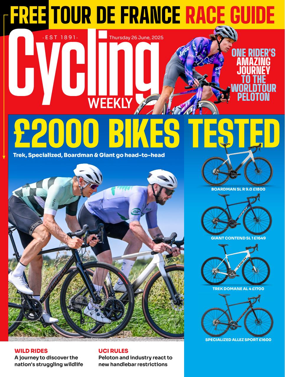 Cycling Weekly Magazine Abonnements et 26 Jun 2025 édition