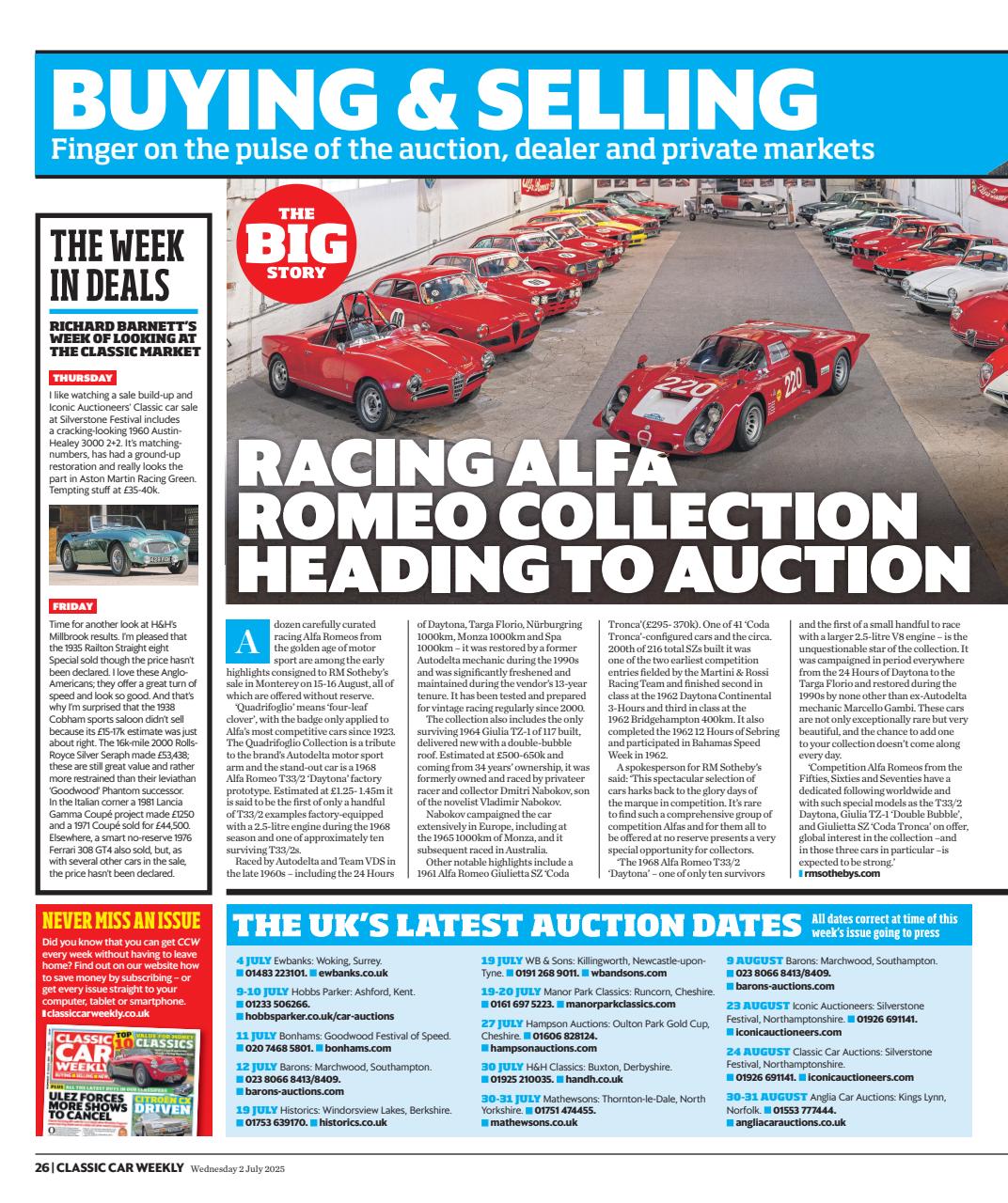 Classic Car Weekly Magazine - 2-Jul-2025 Zurück Ausgabe