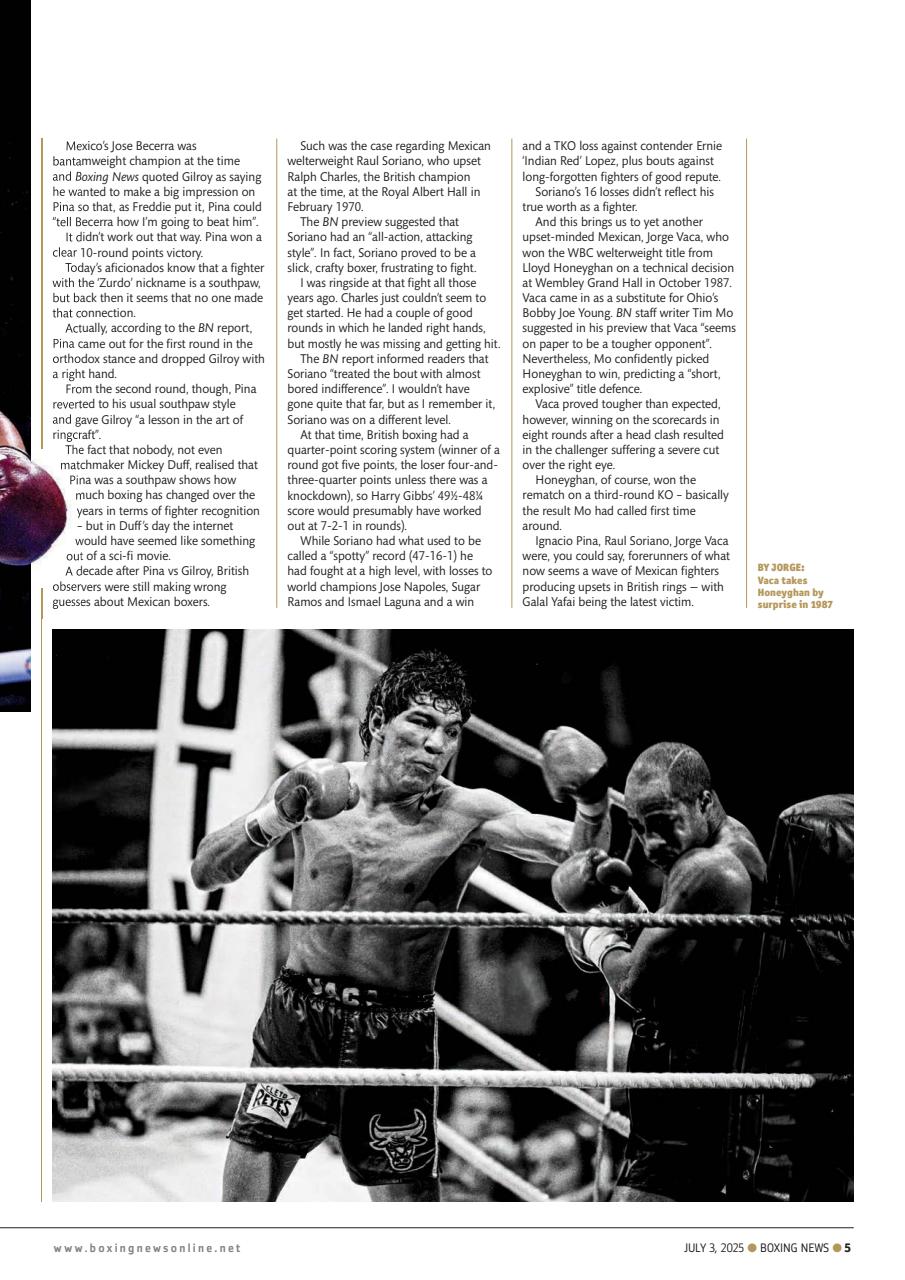 Boxing News Magazine Subscriptions and July 3 2025 Issue