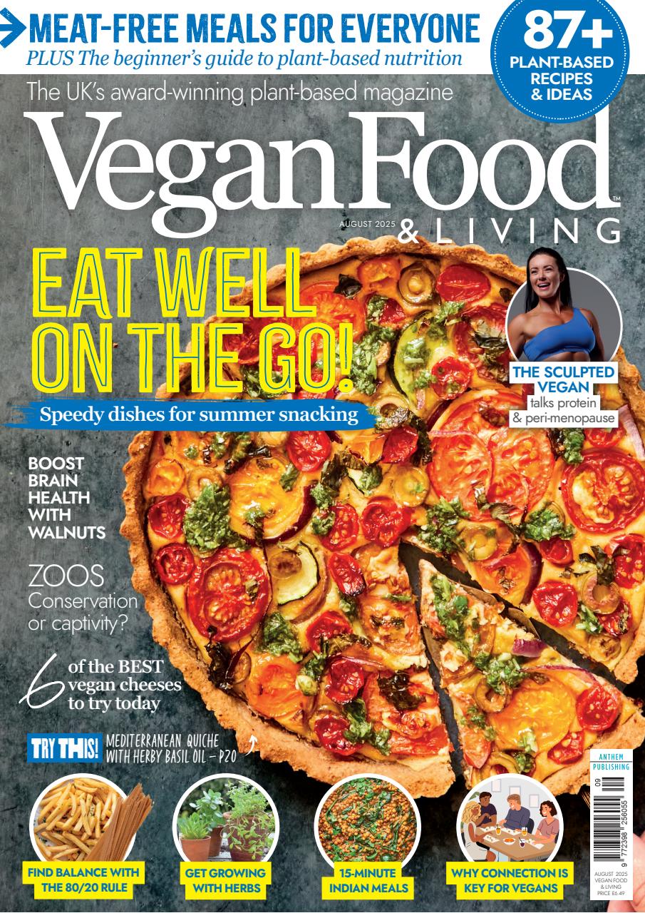 Vegan Food & Living Magazine Subscriptions and Aug 2025 Issue