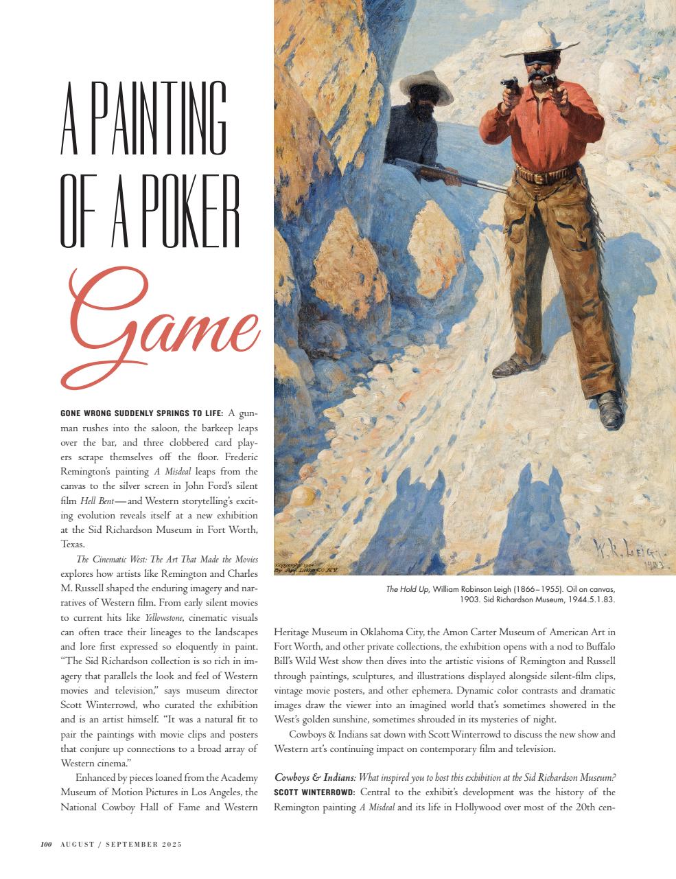 Cowboys and Indians Magazine - August/September 2025 Back Issue