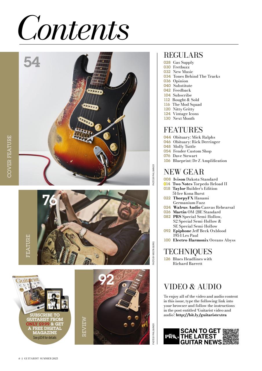 Guitarist Magazine - Summer 2025 Back Issue