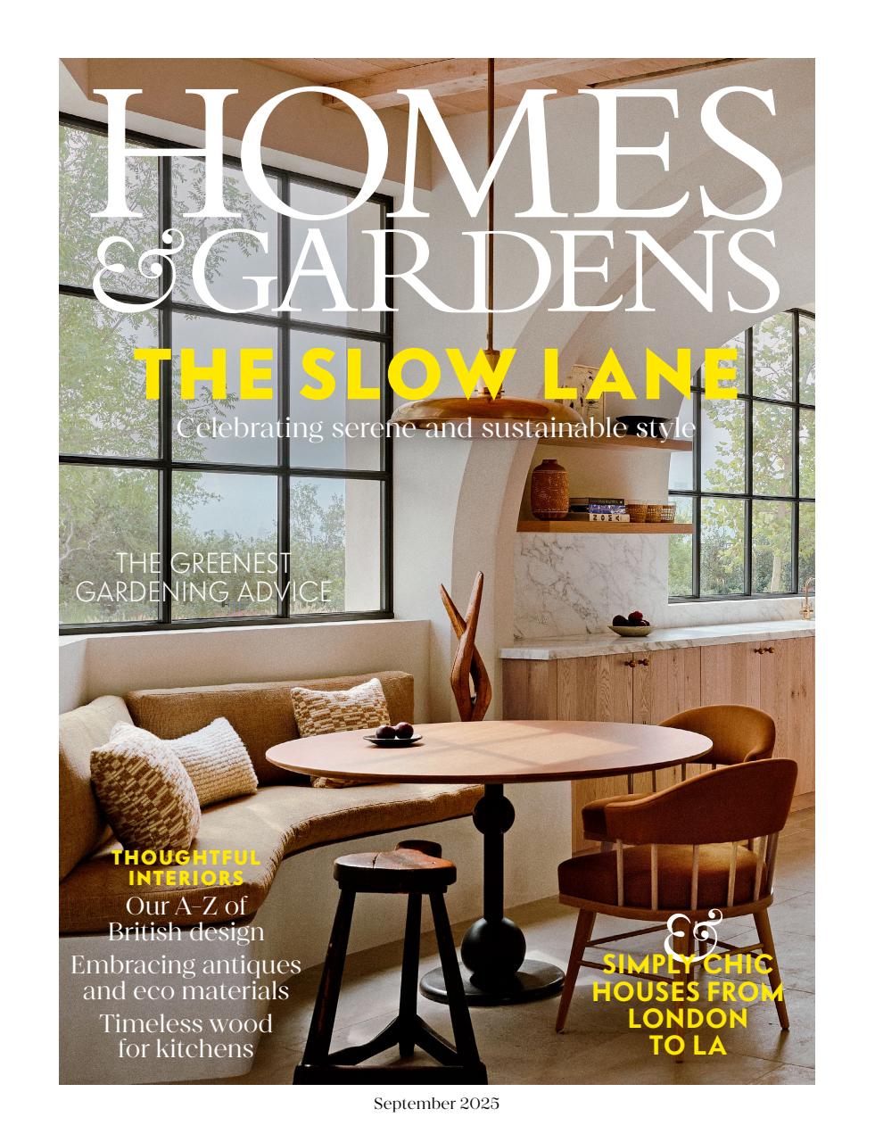 Homes & Gardens Magazine Subscriptions and September 2025 Issue