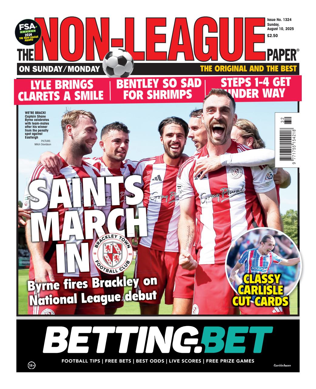 The Non-League Football Paper Magazine - 10th August 2025 Back Issue