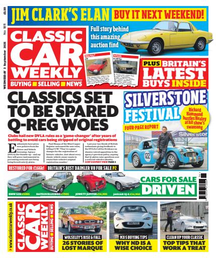 Classic Car Weekly Magazine - 3-Sep-2025 Back Issue