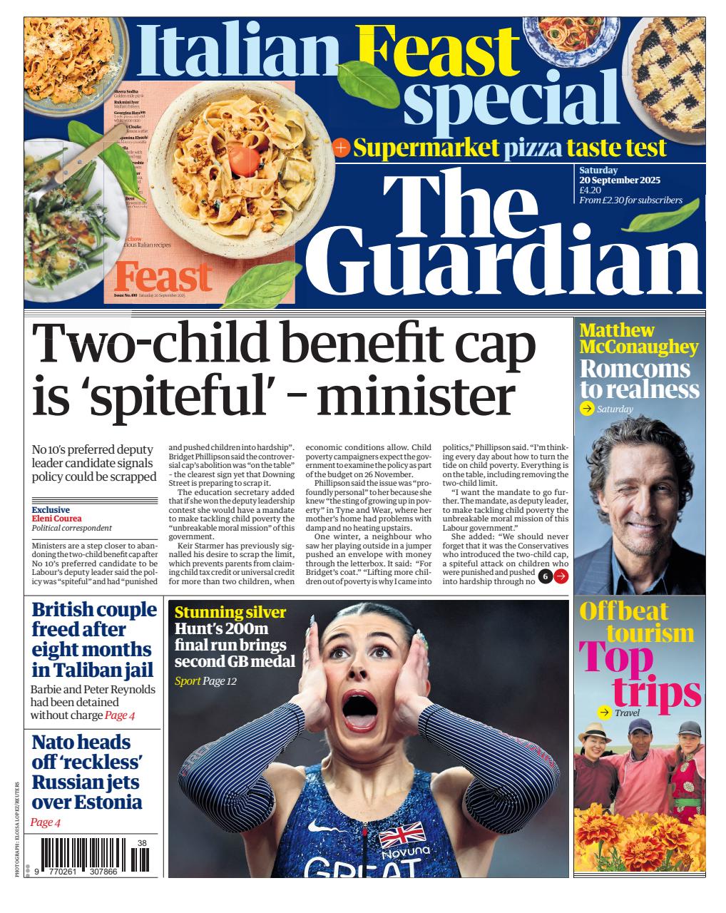 The Guardian Newspaper - Saturday, 20 September 2025 Back Issue