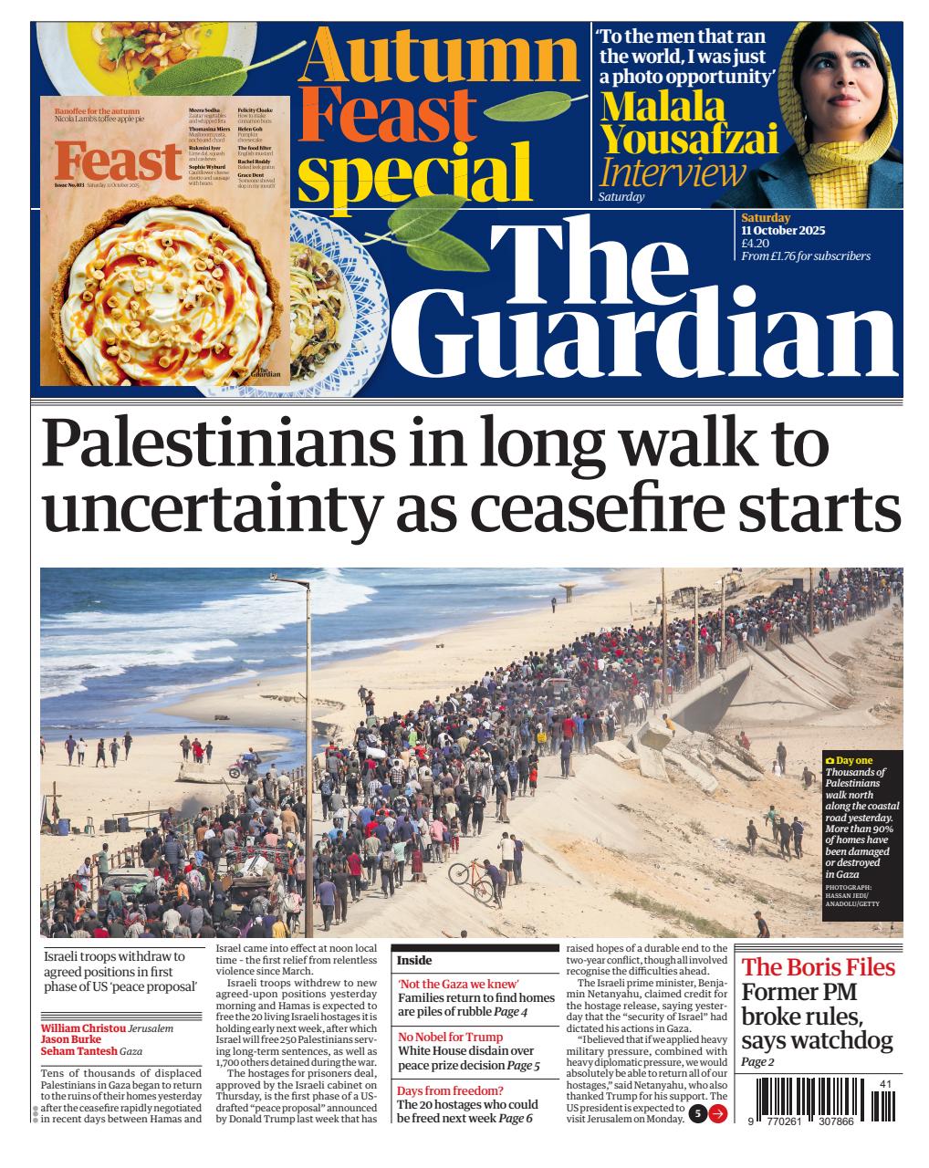 The Guardian Newspaper - Saturday, 11 October 2025 Back Issue