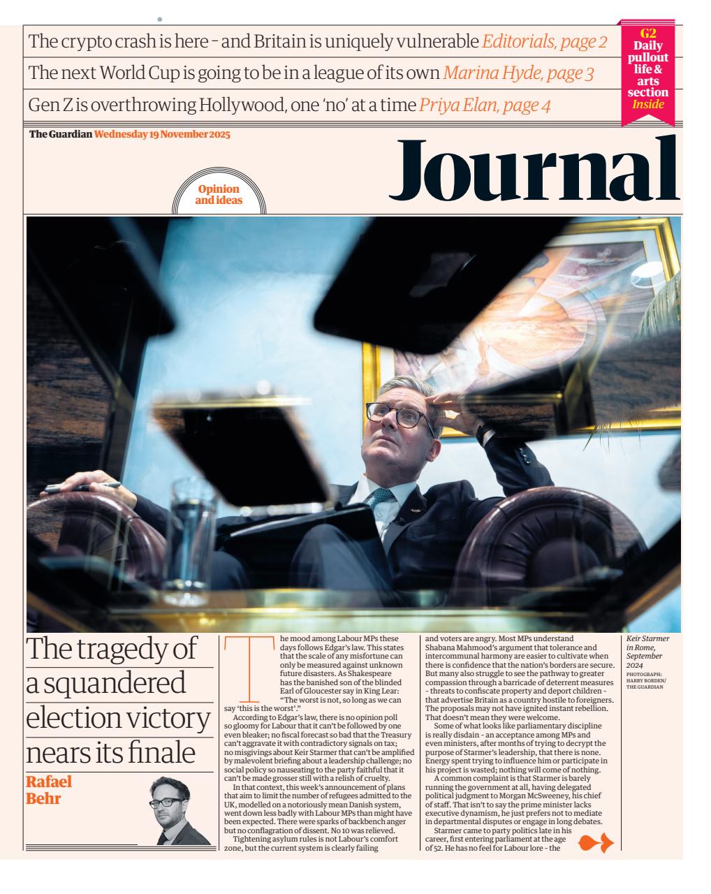 The Guardian Newspaper - Wednesday, 19 November 2025 Back Issue