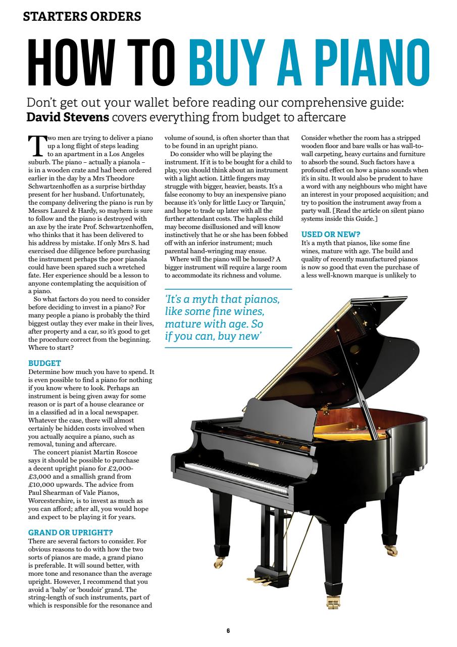Pianist Magazine - The Definitive Guide to Buying the Ideal Piano and ...