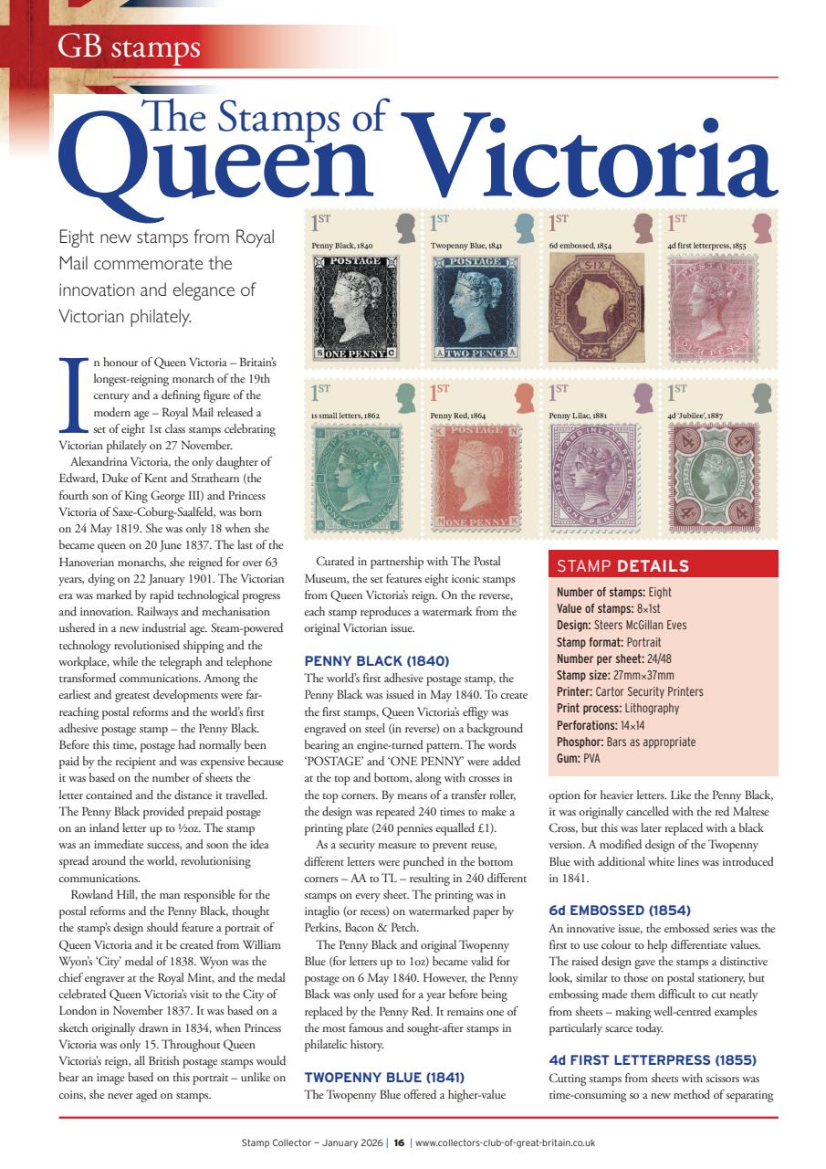 Stamp Collector Magazine Subscriptions and January 2026 Issue