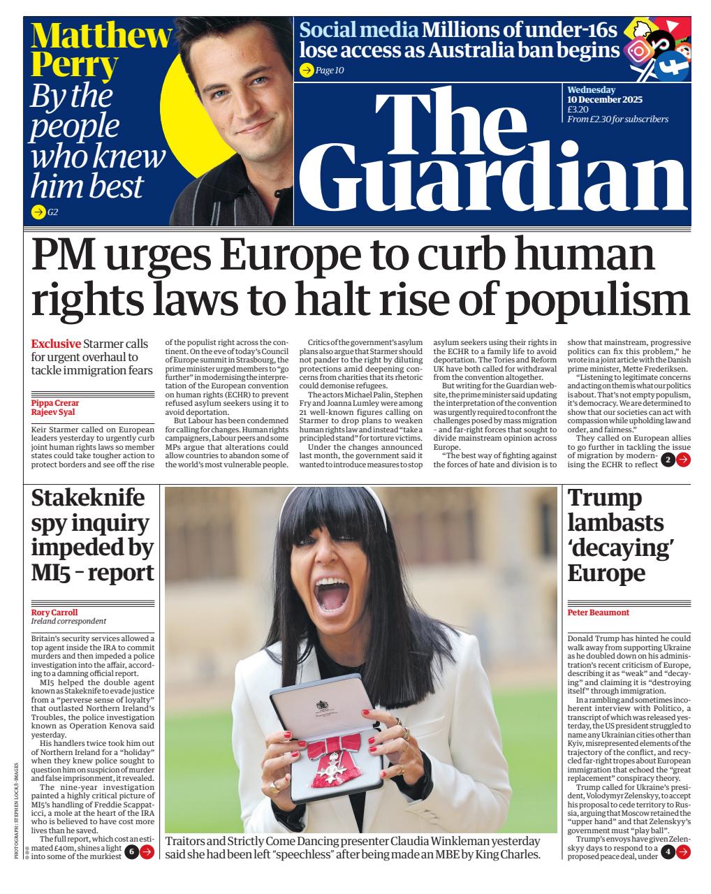 The Guardian Newspaper - Wednesday, 10 December 2025 Back Issue