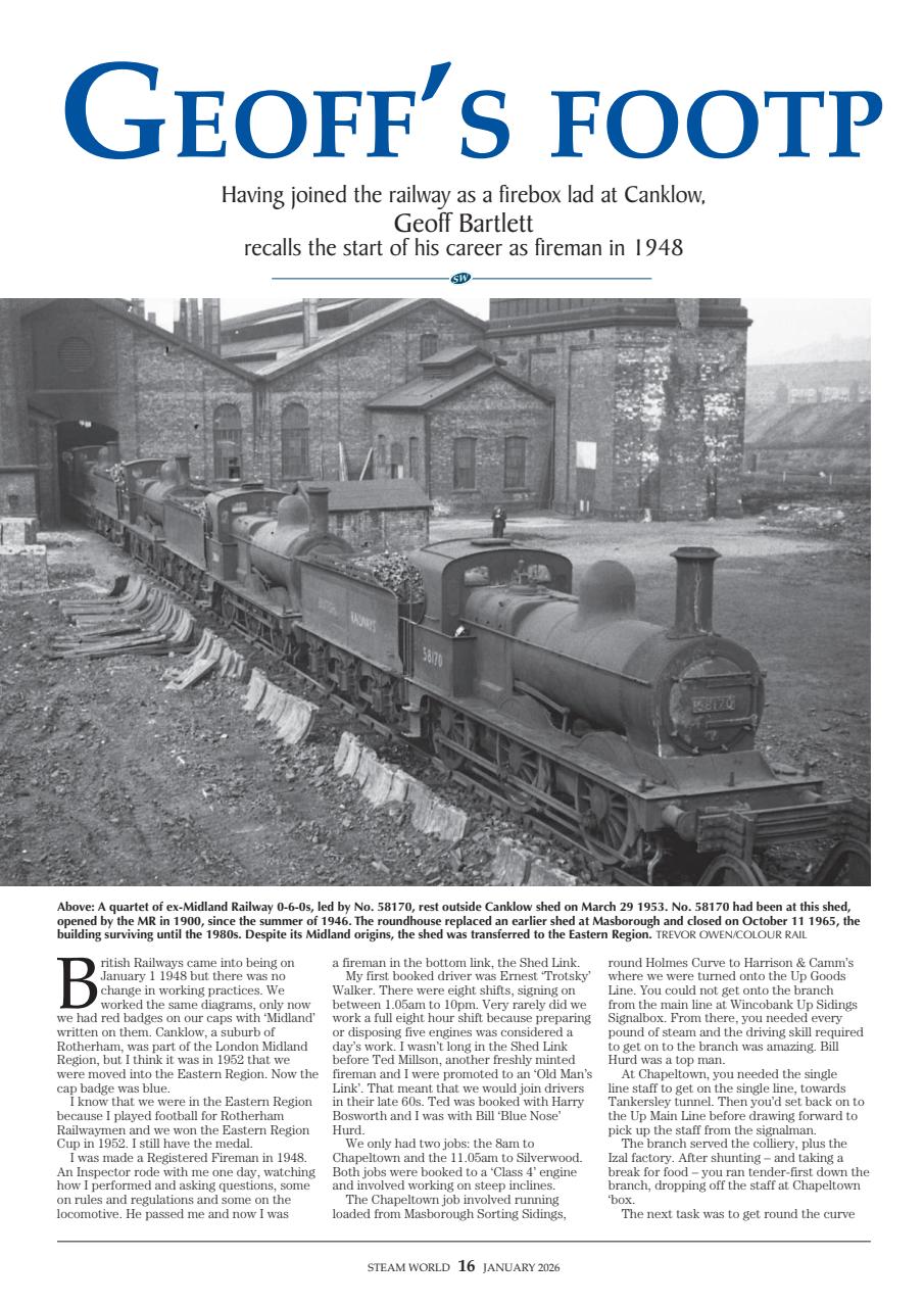 Steam World Magazine - January 2026 Back Issue