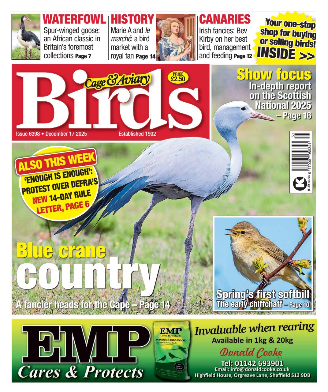 Cage & Aviary Birds Magazine - 17th December 2025 Back Issue