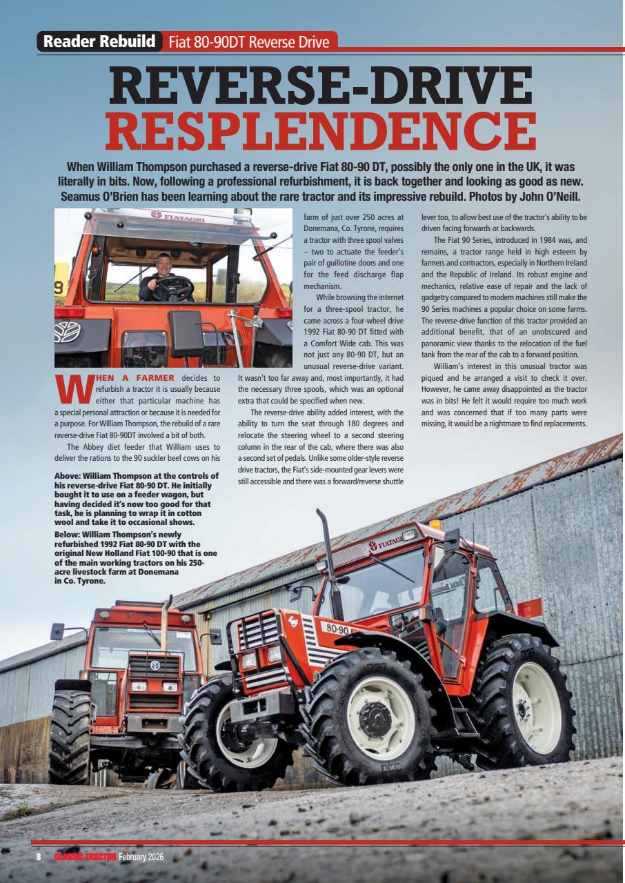 Classic Tractor Magazine Subscriptions and February 2026 Issue