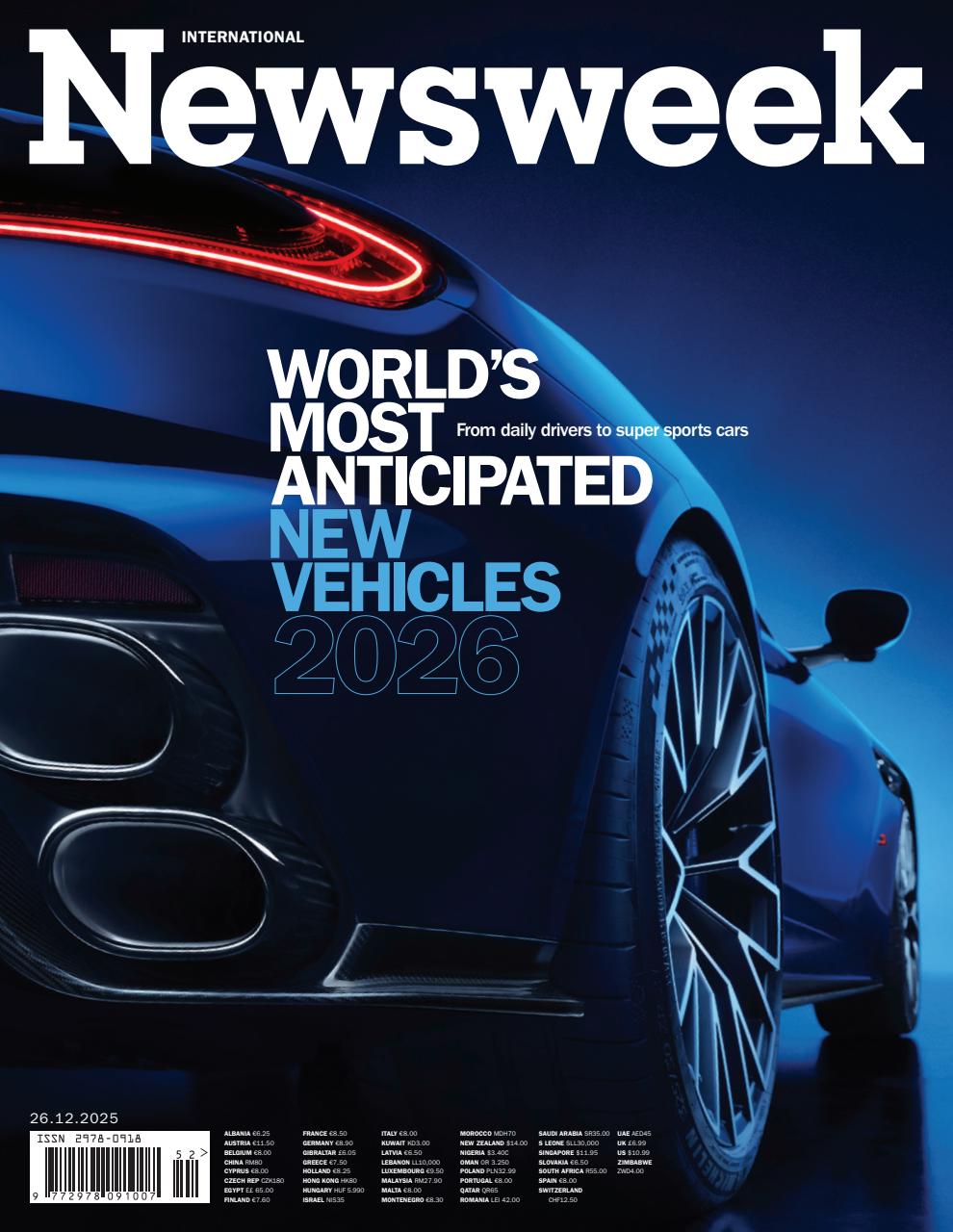 Newsweek International Magazine Subscriptions and 26-Dec-2025 Issue