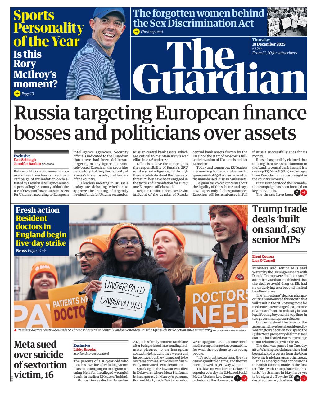 The Guardian Newspaper - Thursday, 18 December 2025 Edição anterior