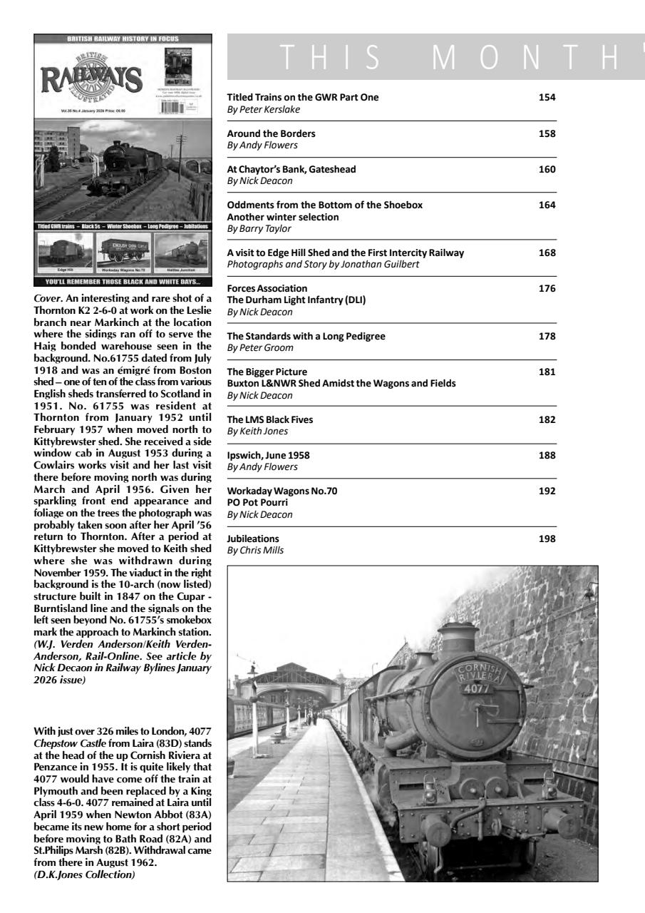 British Railways Illustrated Magazine - January 2026 Edición anterior