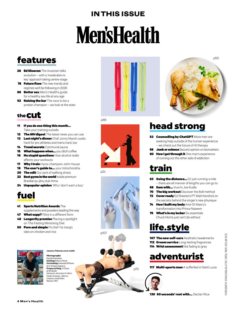 Men's Health Magazine Subscriptions and Jan/Feb 26 Issue