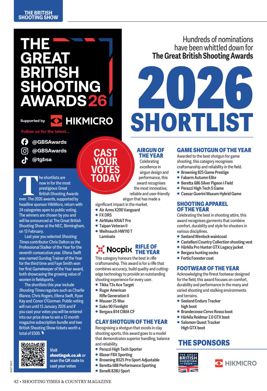 Shooting Times & Country Magazine - 7-Jan-2026 Back Issue