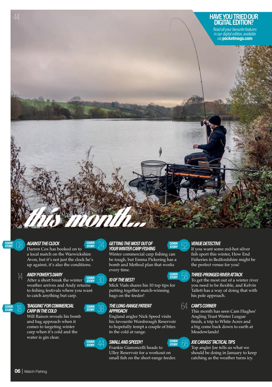 Match Fishing Magazine Subscriptions and January 2026 Issue