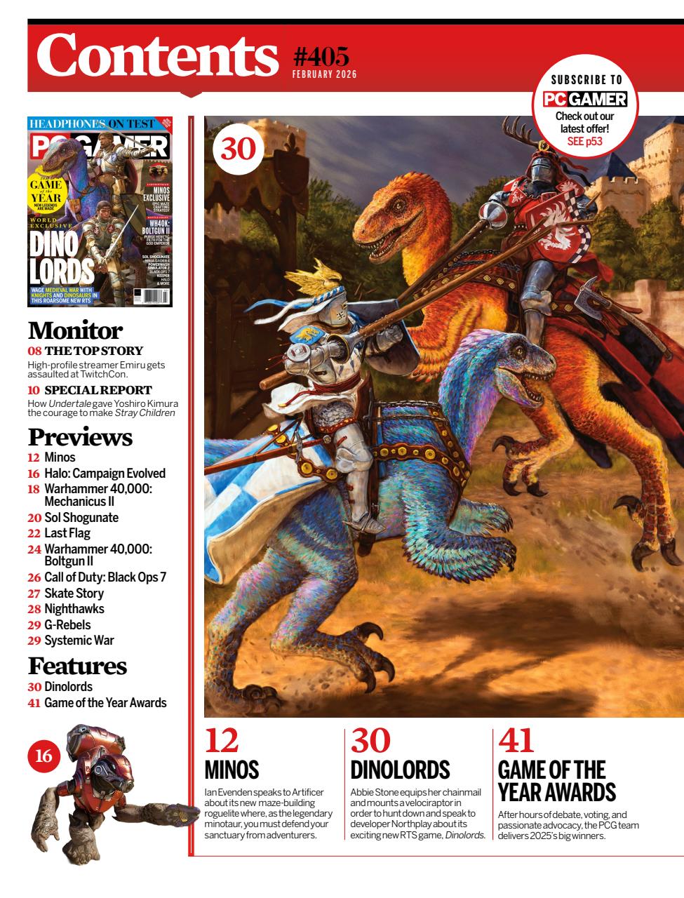 PC Gamer (US Edition) Magazine Abonnements und February 2026 Ausgabe