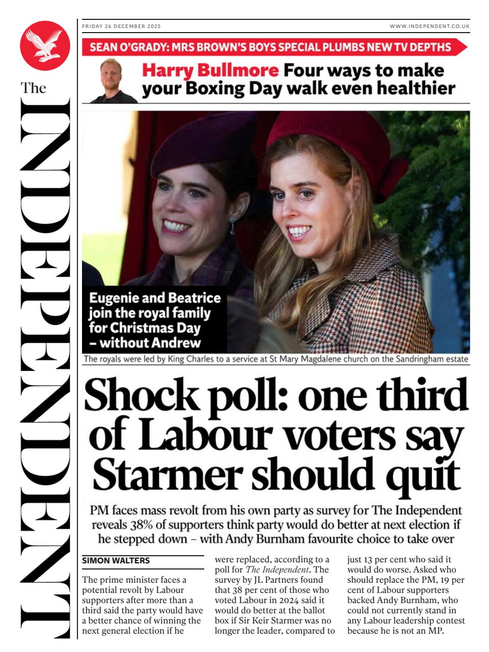The Independent Daily Edition Newspaper - Friday, 26 December 2025 ...