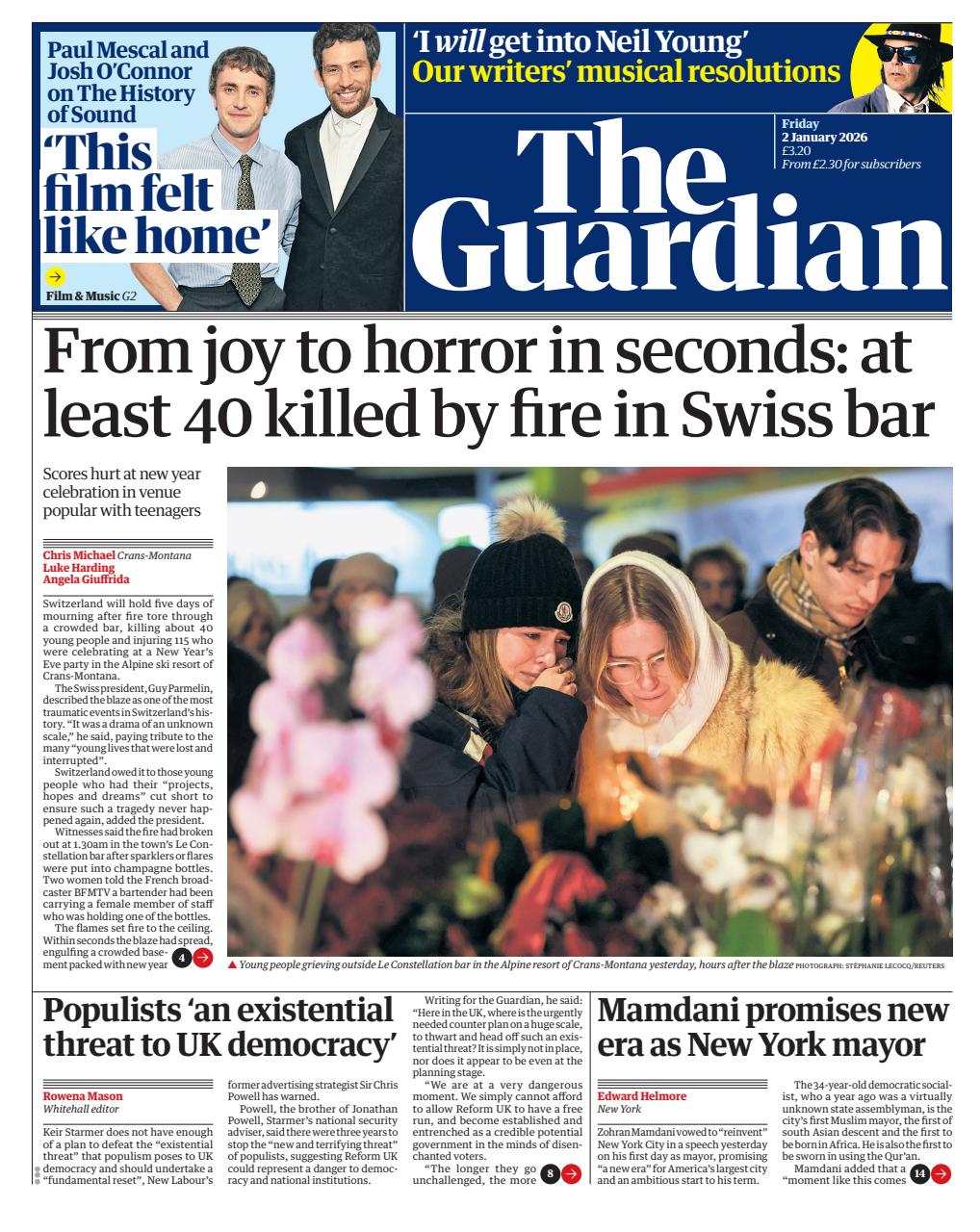 The Guardian Newspaper - Friday, 02 January 2026 Back Issue