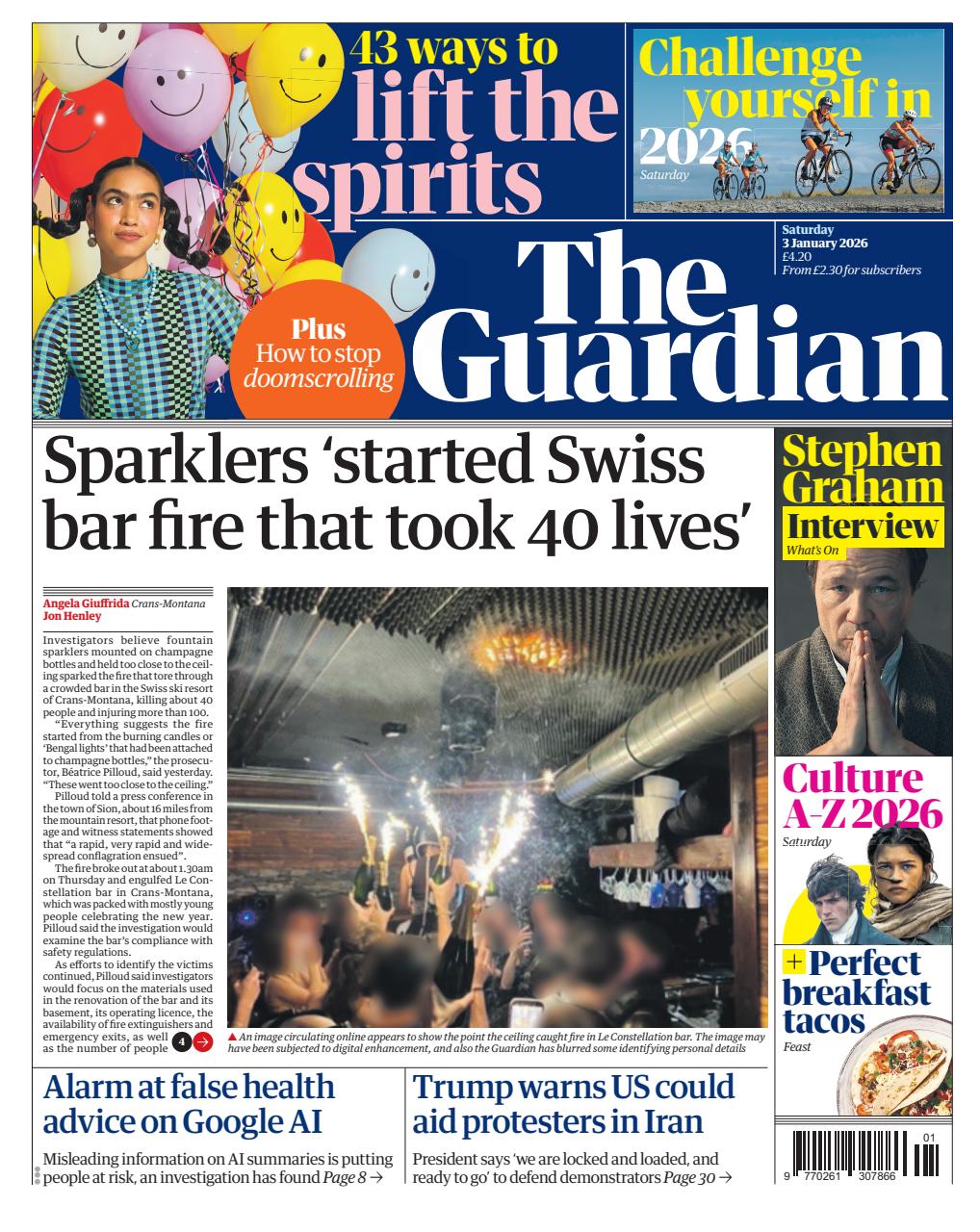 The Guardian Newspaper - Saturday, 03 January 2026 Edição anterior