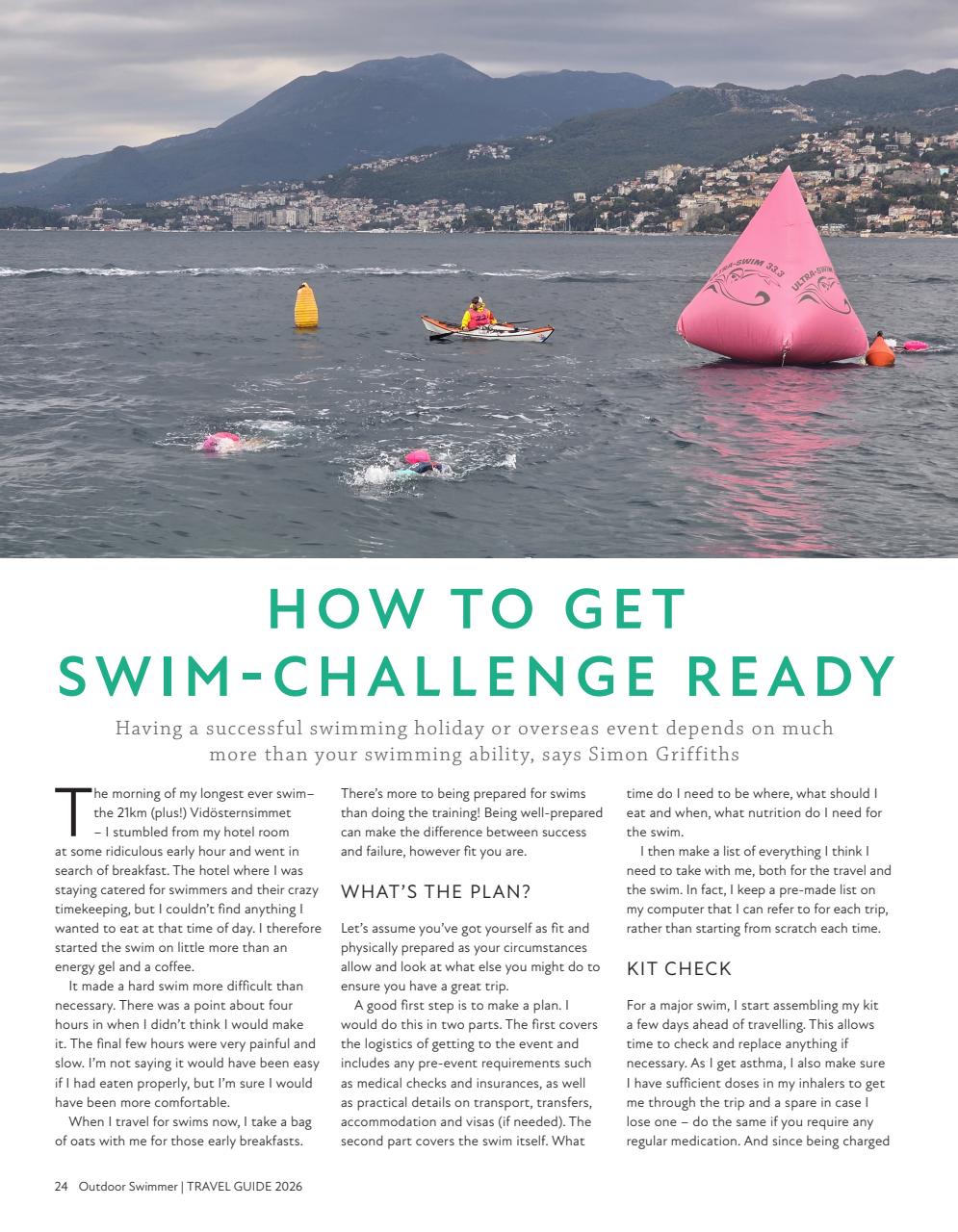 Outdoor Swimmer Magazine - Travel Guide 2026 Vorige editie