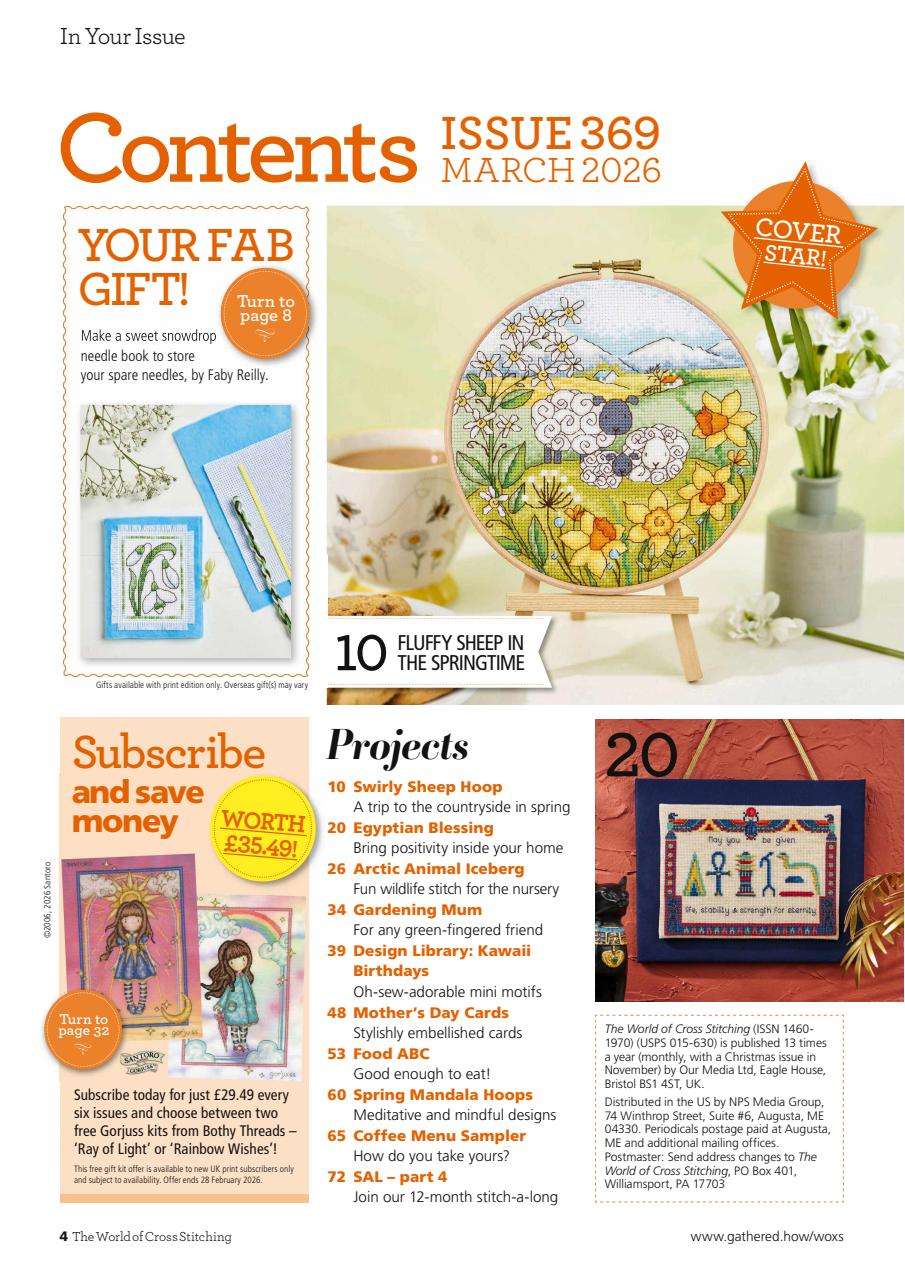 The World of Cross Stitching Magazine - March 2026 Edición anterior
