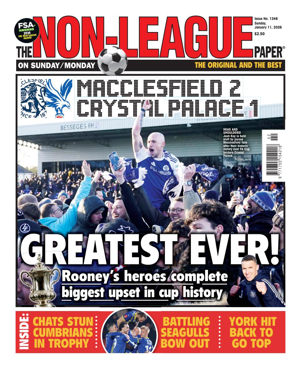 The Non-League Football Paper Magazine - 11-Jan-2026 Edizione posteriore
