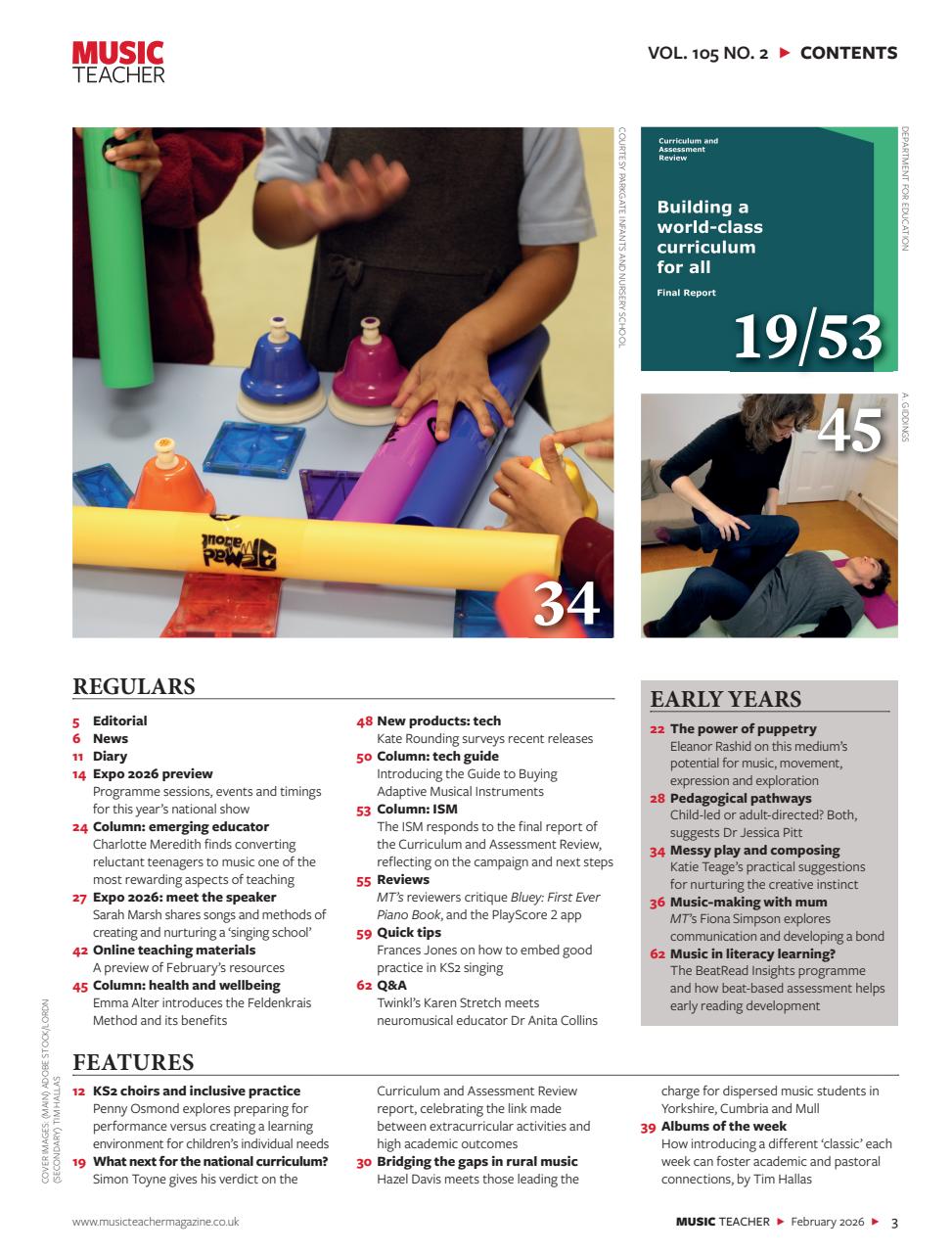 Music Teacher Magazine Suscripciones y Feb 2026 edición