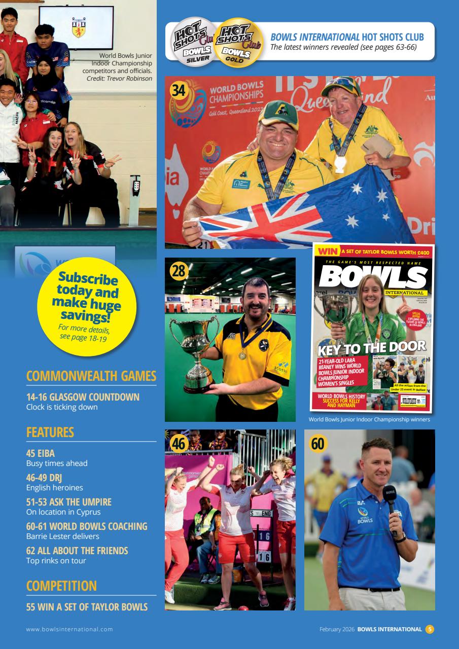 Bowls International Magazine - February 2026 Back Issue