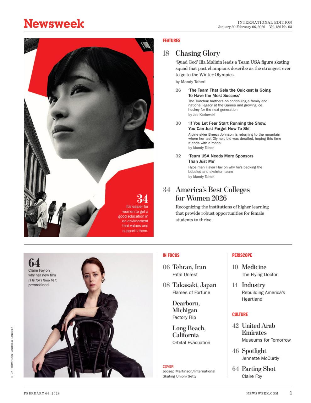 Newsweek International Magazine Subscriptions and Jan 30 - Feb 6, 2026 ...