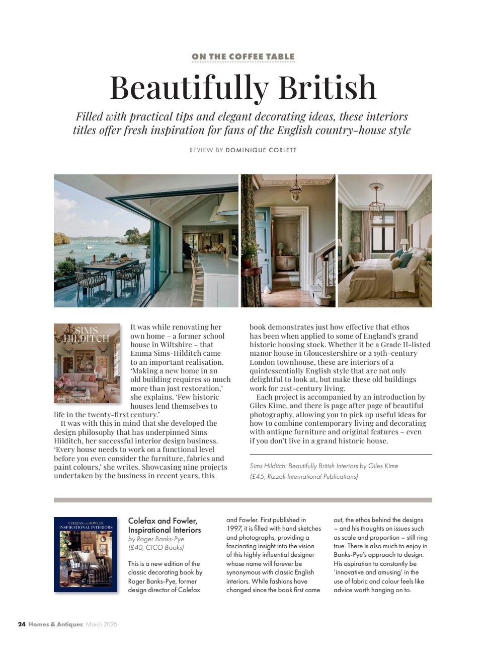 Homes & Antiques Magazine - March 2026 Edizione posteriore