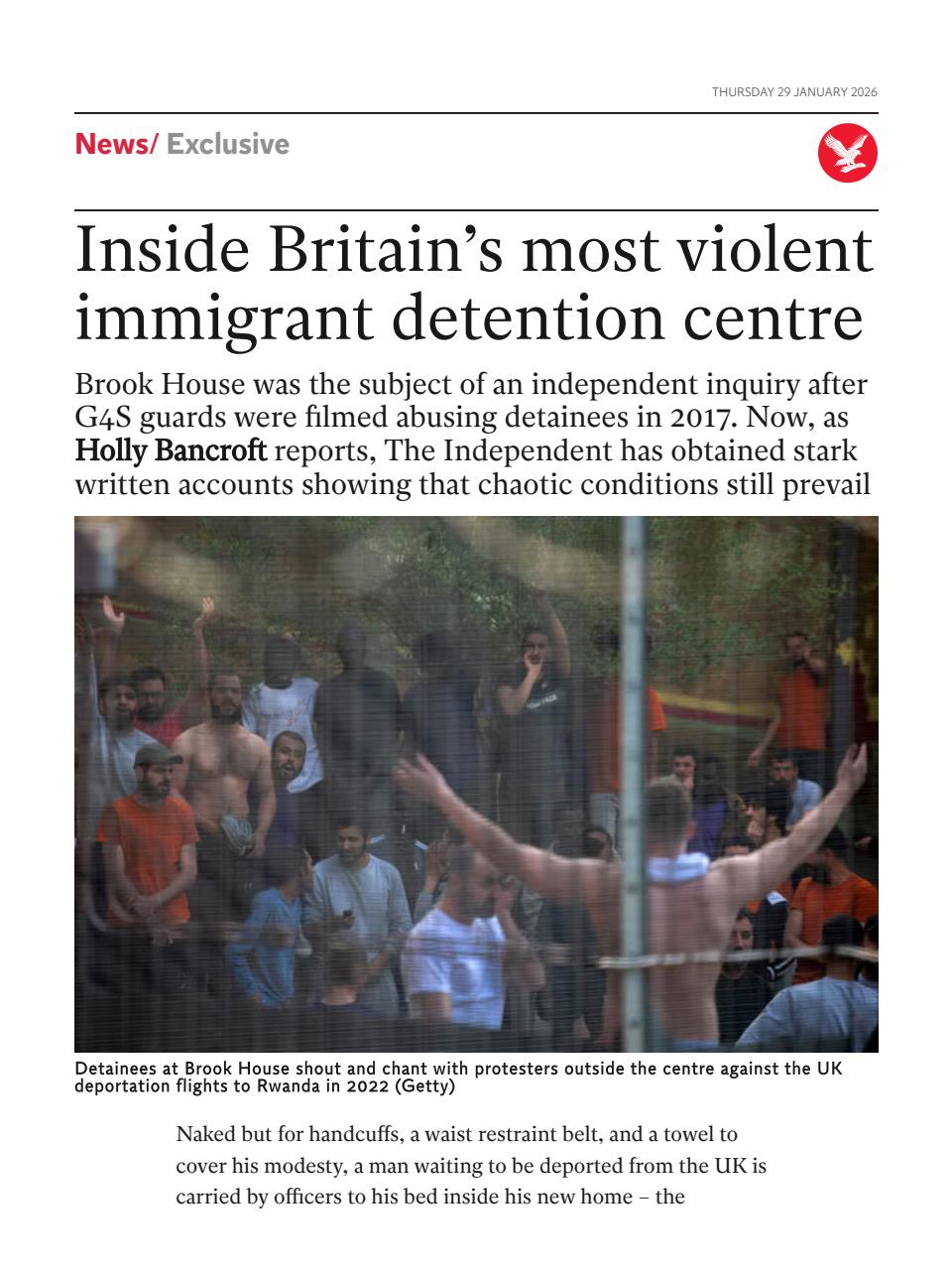 The Independent Daily Edition Newspaper - Thursday, 29 January 2026 ...