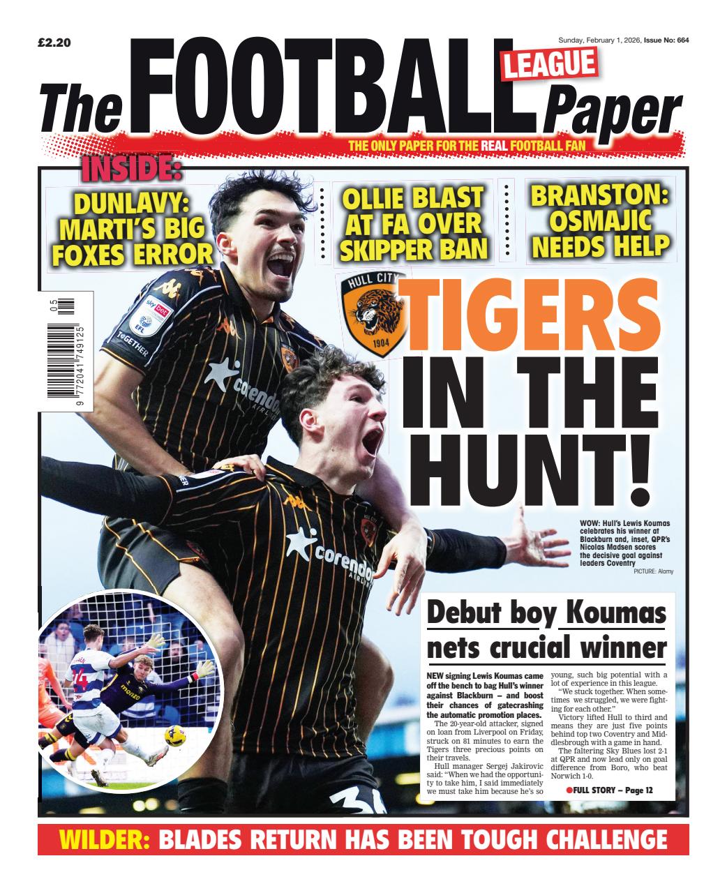 The Football League Paper Magazine - 1st February 2026 Edición anterior
