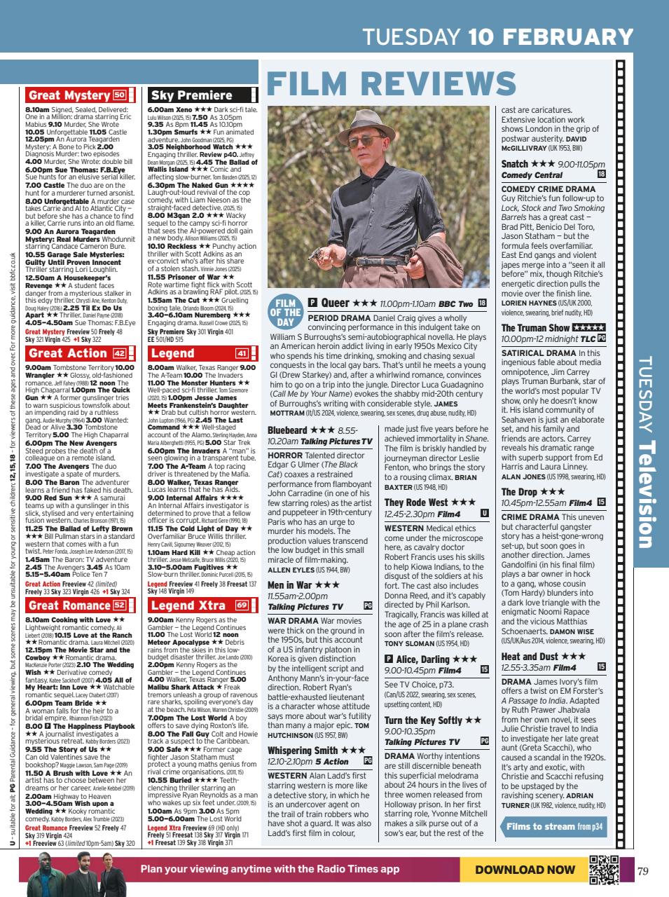 Radio Times Magazine - 7-13th February 2026 Zurück Ausgabe