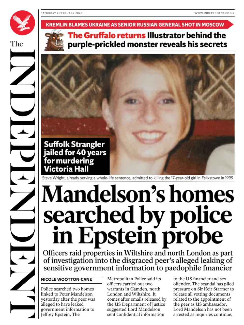 The Independent Daily Edition Newspaper - Saturday, 07 February 2026 ...