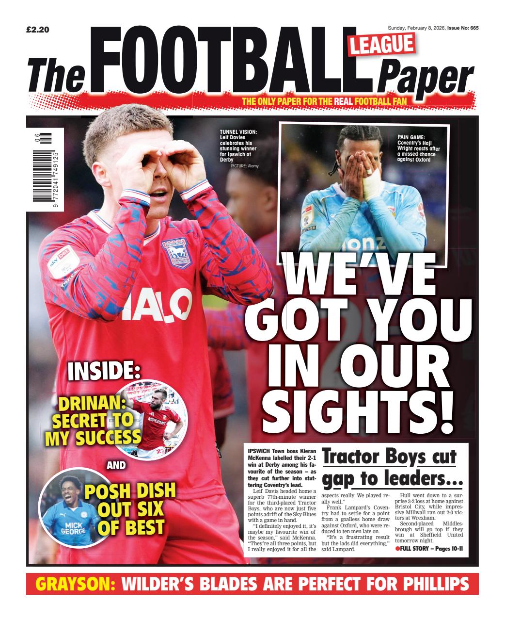 The Football League Paper Magazine - 8th February 2026 Edición anterior